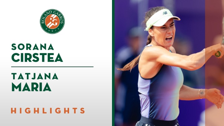 Xem Highlights - Roland Garros Vòng 1 - S. Cirstea - T. Maria | VTVcab ON